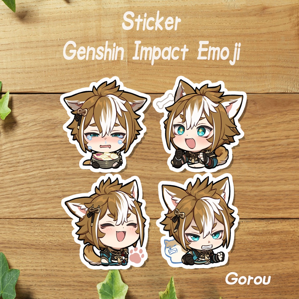 Jual Stiker Genshin Impact Emoji Sticker Vinyl / Sticker Set Genshin ...