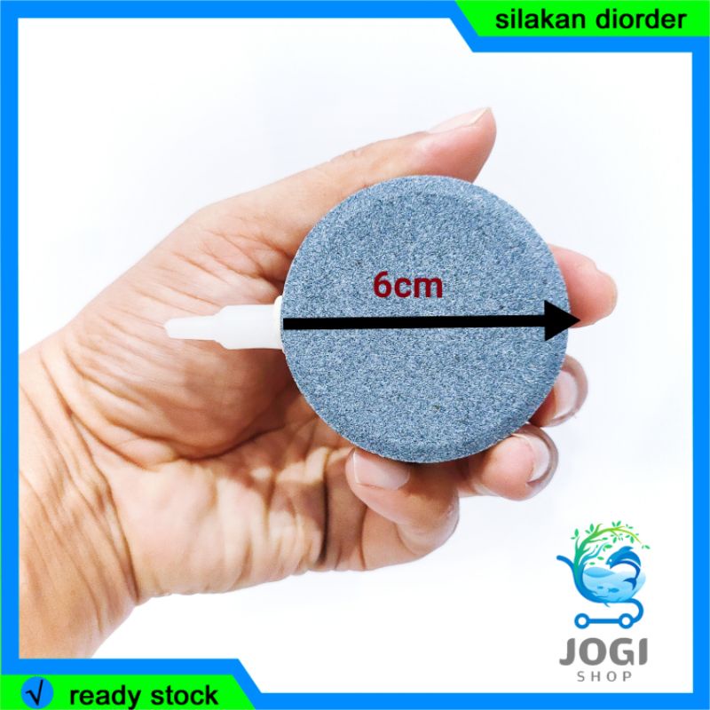 Jual Batu Aerator ASC-60 Batu Aerasi Bulat Pipih Diameter 60mm | Shopee ...