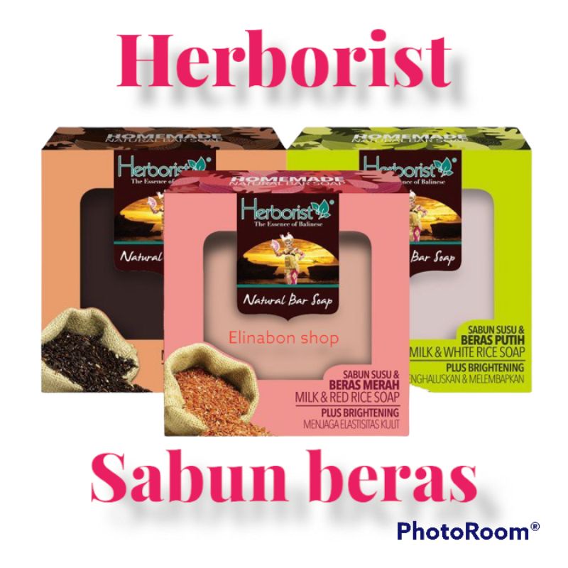 Jual Herborist Sabun beras Merah Putih Hitam | Shopee Indonesia