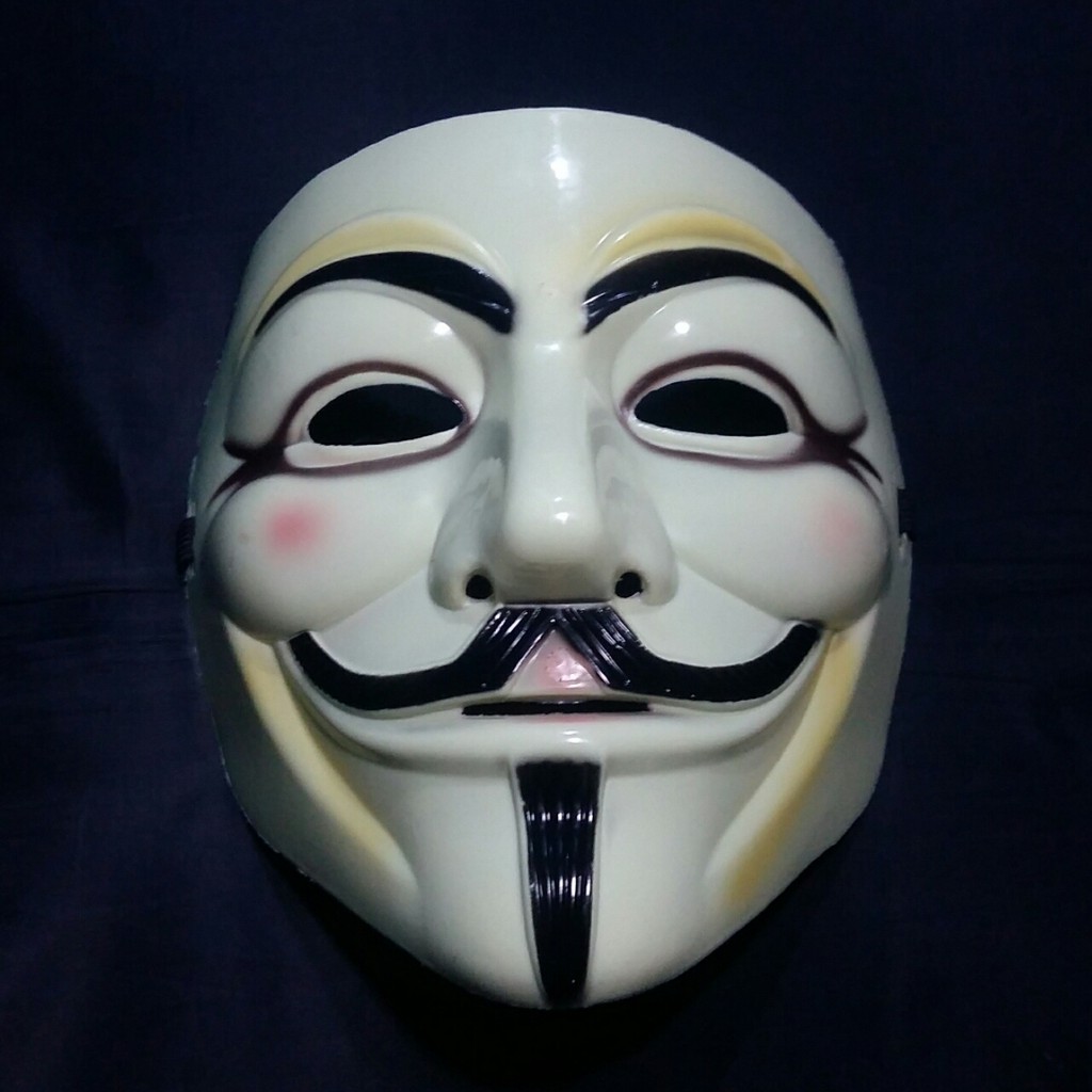 Jual Topeng V For Vendetta Anonymous Cream | Shopee Indonesia