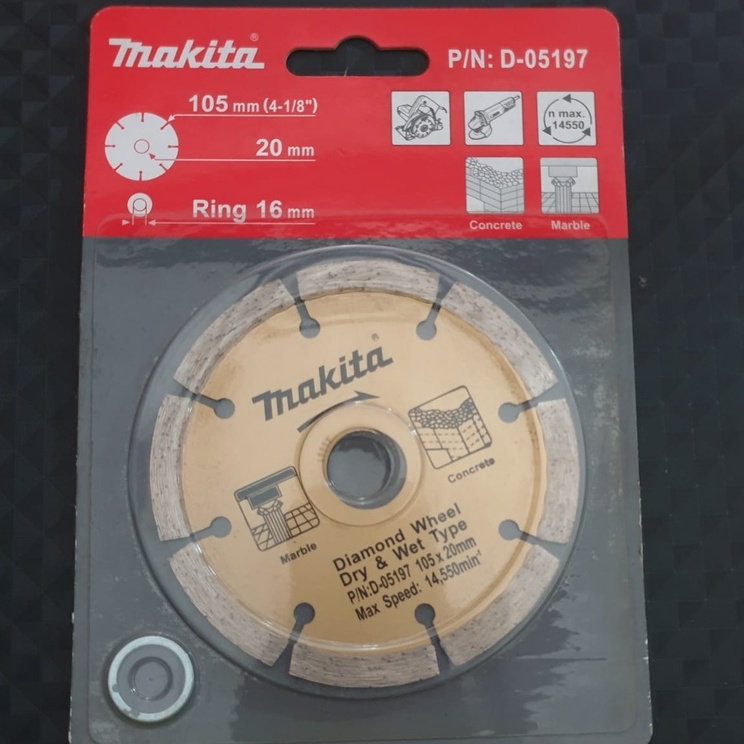 Jual MAKITA D-05197 Diamond Wheel 4 Inch Wet Dry - Mata Potong Keramik ...