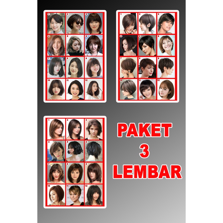 Jual Poster Barbershop / Poster Pangkas Rambut / Poster Salon / Paket 3 ...