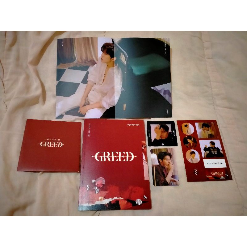 Jual Album Kim Woo Seok [GREED] S Vers. Unsealed | Shopee Indonesia