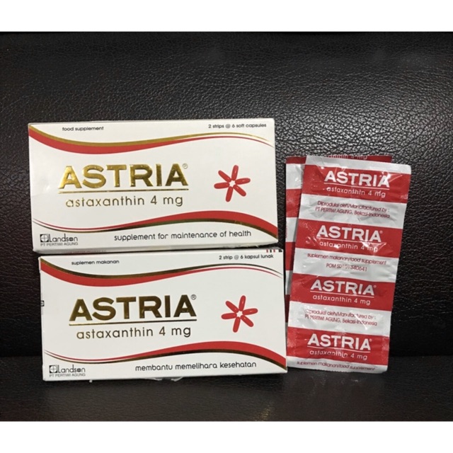 Jual astria astaxanthin 4mg vitamin daya tahan tubuh imun imunitas ...