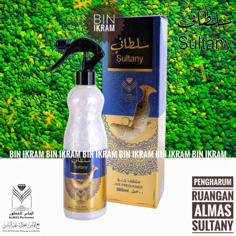 Jual Air Freshener Almas Sultany 500ml Pengharum Ruangan Sultany Sultan ...
