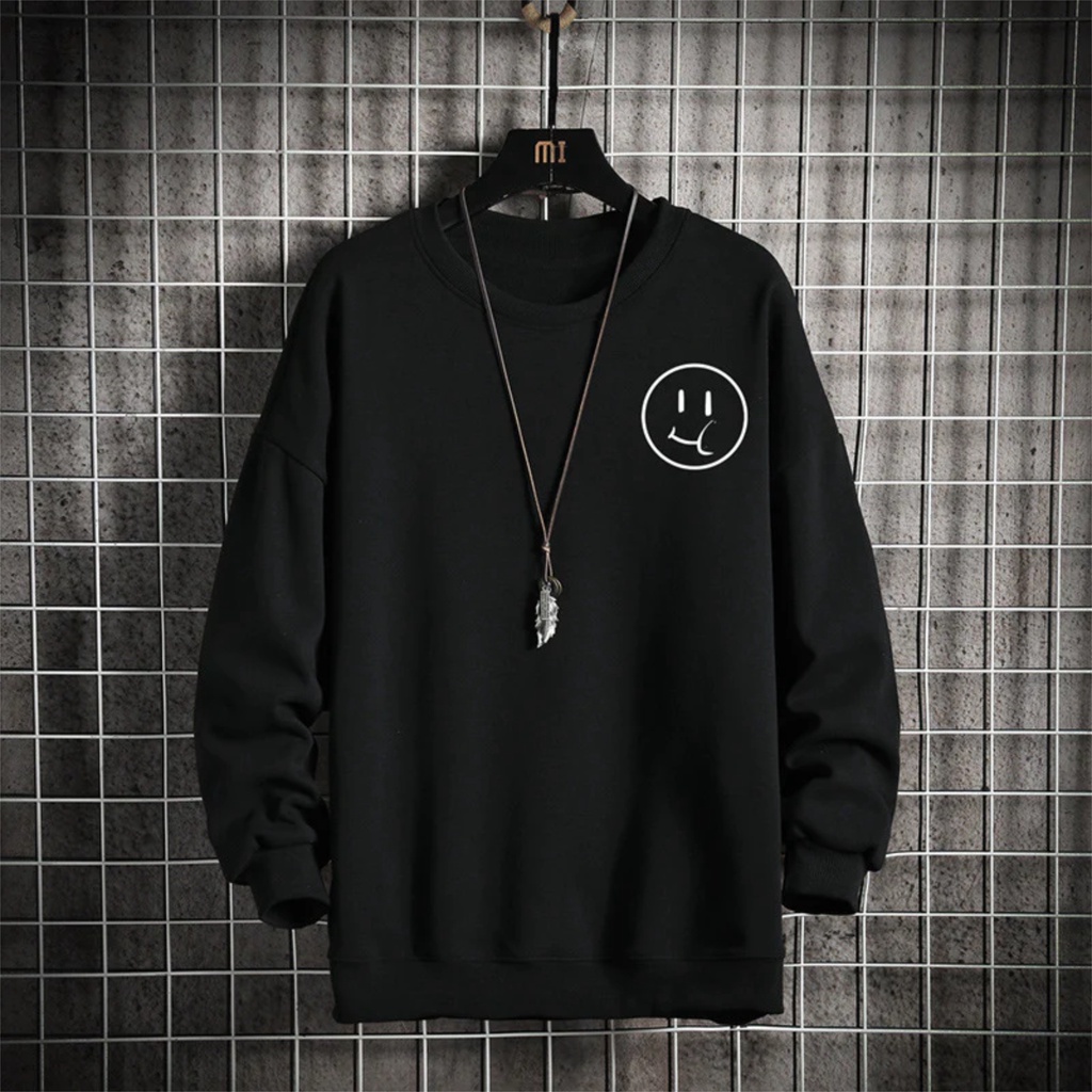 Jual Smile logo Basic Sweater II Smile logo Sweater Crewneck II ...