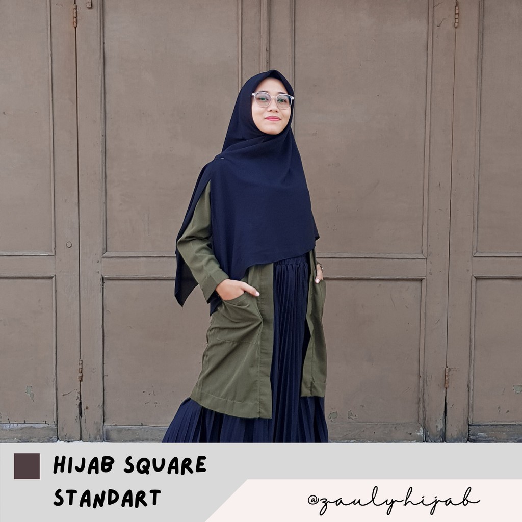 Jual ZAULYHIJAB - Hijab Kotak 130 cm (hijab square) | Shopee Indonesia