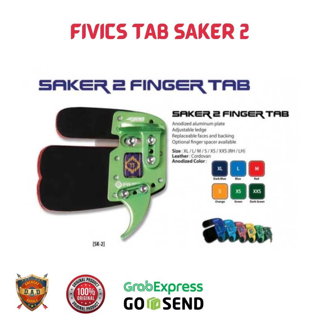 Jual FIVICS TAB SAKER 2 / ALAT PELINDUNG JARI / FIVICS FINGER TAB | Shopee Indonesia