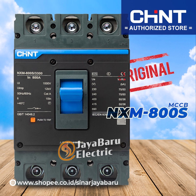 Jual MCCB Breaker CHINT NXM-800S NXM800S 3P 800A | Shopee Indonesia
