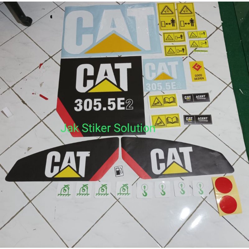 Jual Stiker Excavator Cat 305.5E2 Sticker Alat Berat | Shopee Indonesia