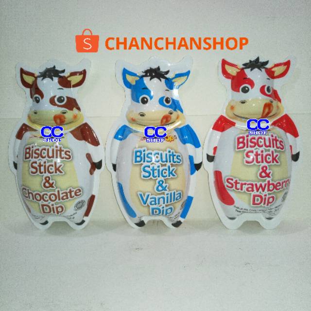 Jual Biskitop Sapi Biscuits Stick & Chocolate , Vanilla , Strawberry ...