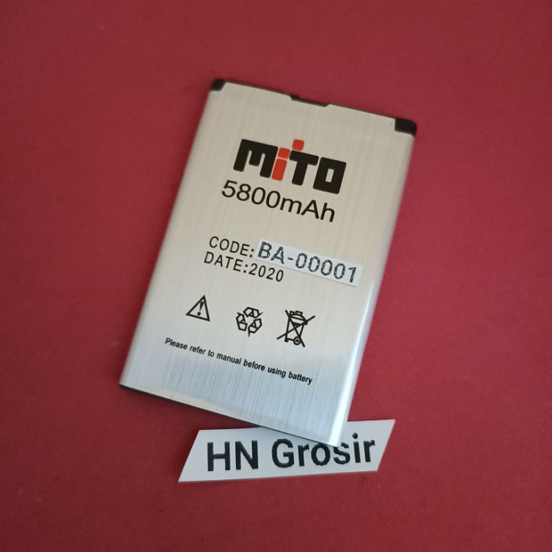 Jual Baterai batre Mito 122Q / Mito 220 BA-00001 BA00001 original ...