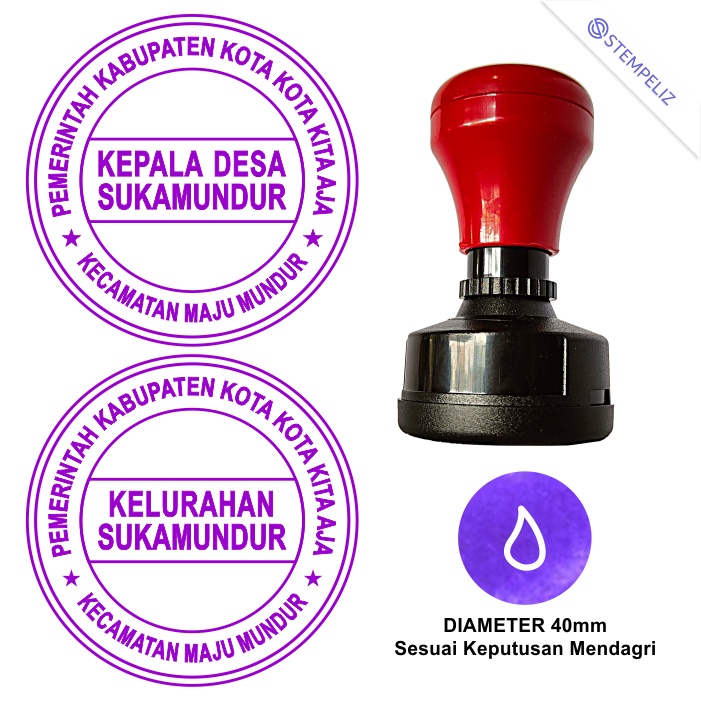 Jual Stempel Kepala Desa / Kelurahan Sesuai Keputusan Mendagri No. 45 ...