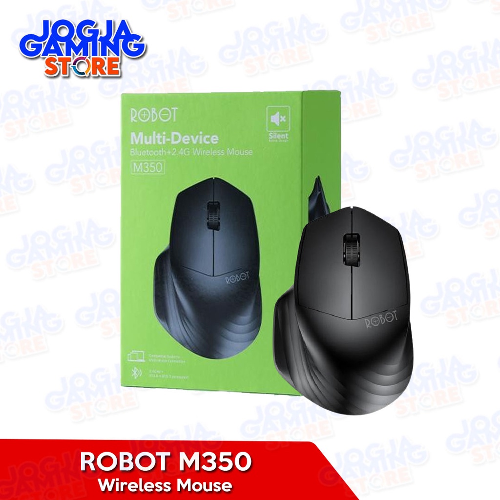 Jual ROBOT M350 Mouse Silent Dual Mode Bluetooth Wireless 2.4Ghz ...