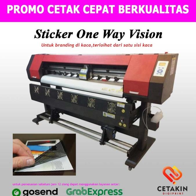 Jual CETAK STICKER ONE WAY VISION / STICKER KACA 0706 | Shopee Indonesia