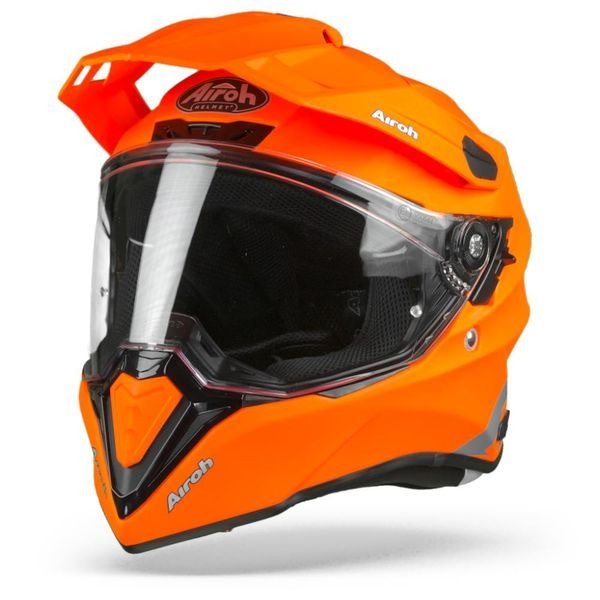 Jual HELM Airoh Commander Color Orange Fluo Matt Adventure Helmet - L ...