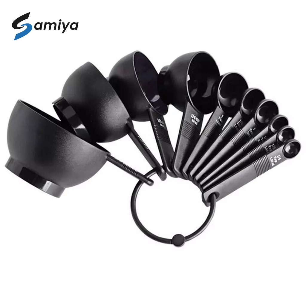 Jual sendok takar komplit / sendok ukur bubuk lengkap / mangkok ukur ...