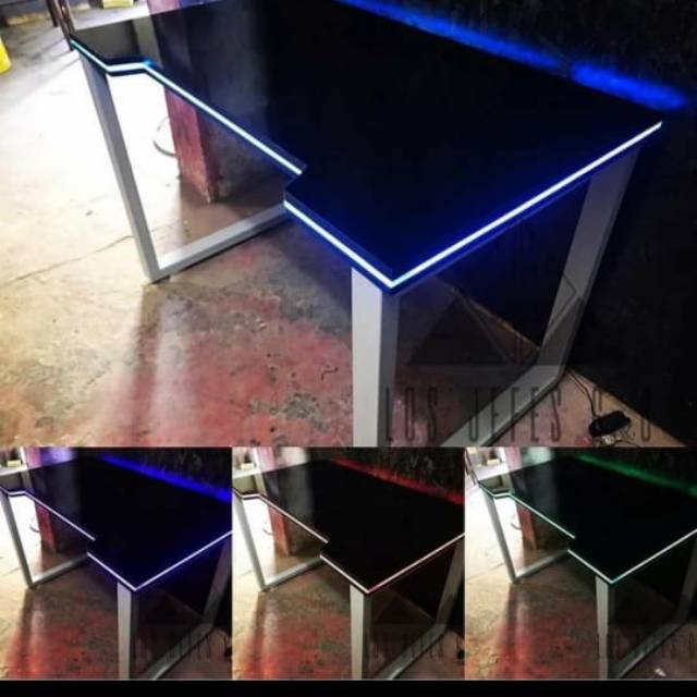Jual Meja komputer gaming led | Shopee Indonesia