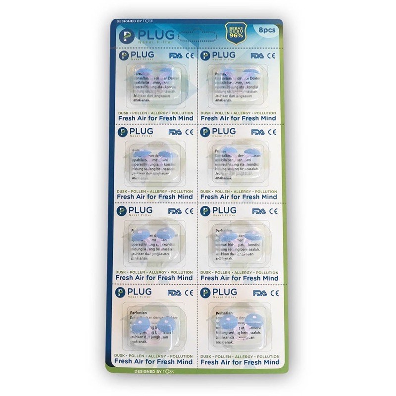 Jual PLUG Nasal Filter 1 pack refill (Isi 8 pcs) | Shopee Indonesia