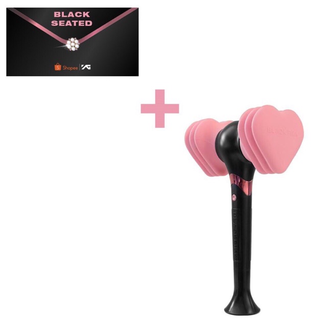 Jual BLACKPINK X SHOPEE - Black Seated + Light Stick | Shopee Indonesia
