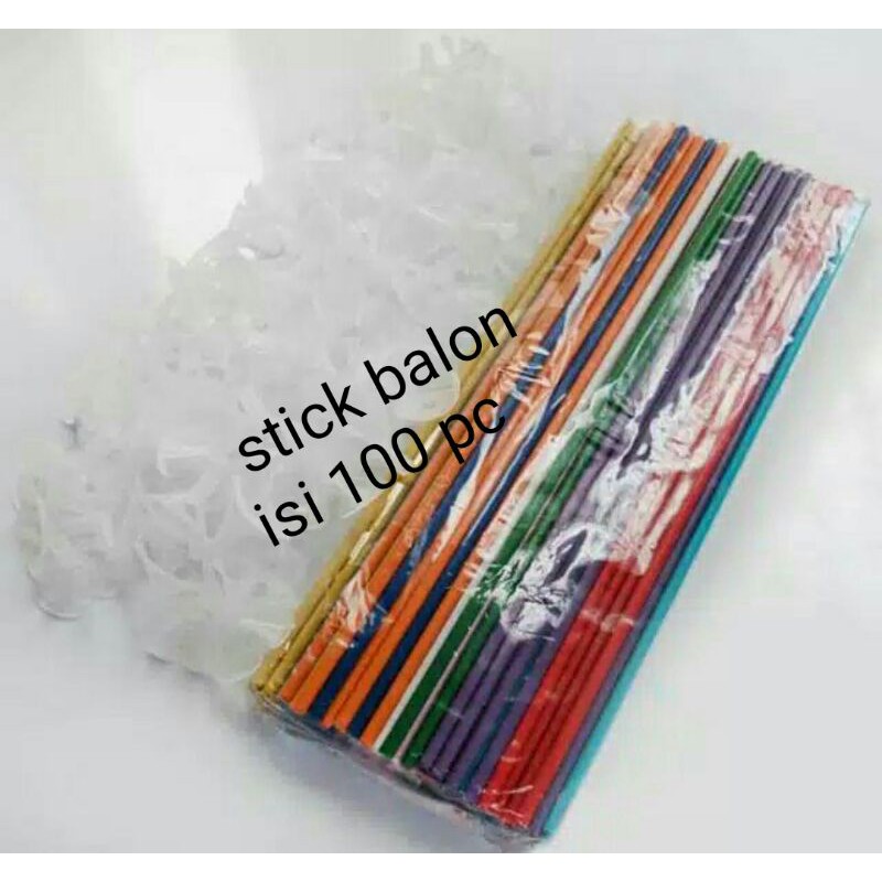 Jual stick balon ( 1pack isi 100pc) | Shopee Indonesia