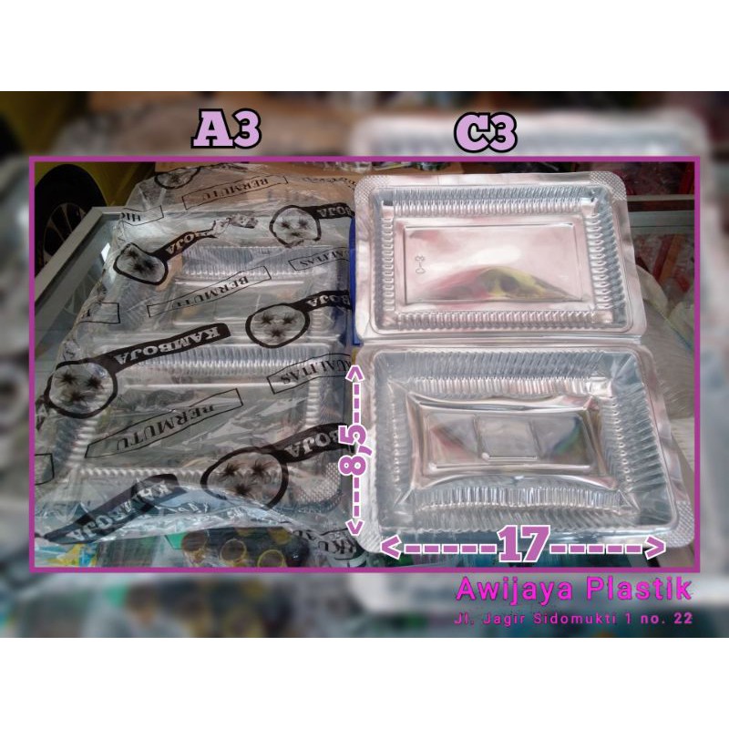 Jual MIKA KUE A3 dan C3 17x8,5 CM @20PCS | Shopee Indonesia