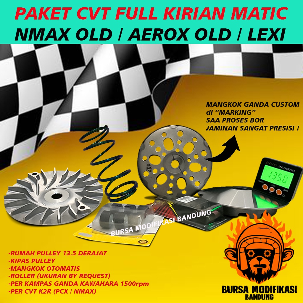 Jual PAKET UPGRADE CVT FULL KIRIAN NMAX OLD AEROX OLD LEXI by BMB rumah ...