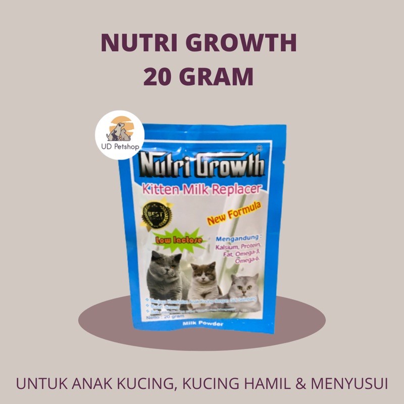 Jual Susu Kucing NUTRI GROWTH 20 gram - 1 SACHET - Susu Anak Kucing ...