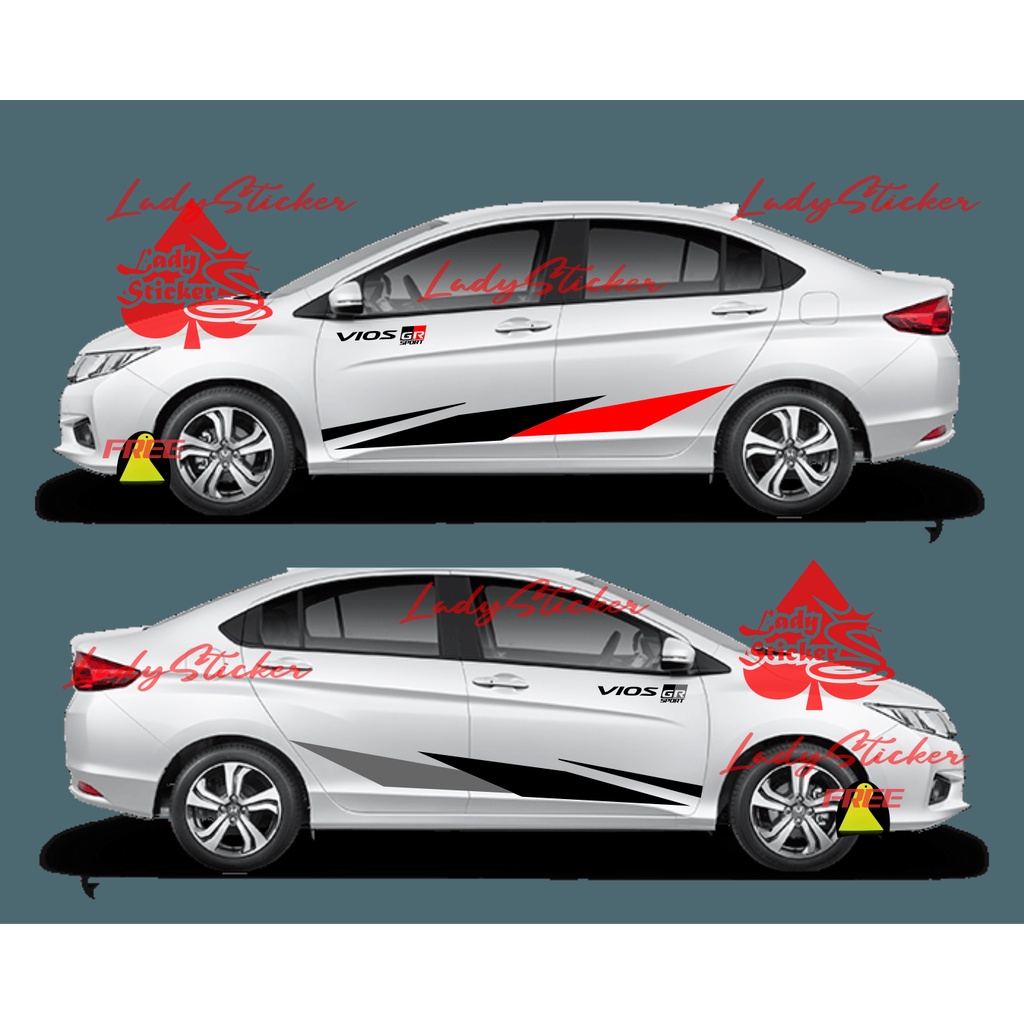 Jual STICKER STIKER MOBIL VIOS CUTTING STICKER LIST TOYOTA VIOS GAZO ...