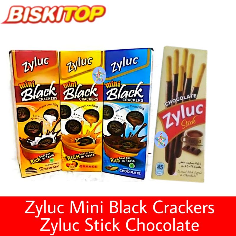Jual Zyluc Stick Chocolate/ Mini Black Crackers isi 20box/ pack ...