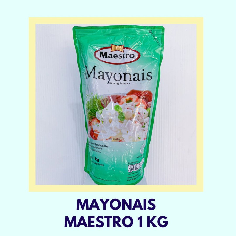 Jual Mayonais / Mayo / Mayonnaise Maestro 1 kg | Shopee Indonesia