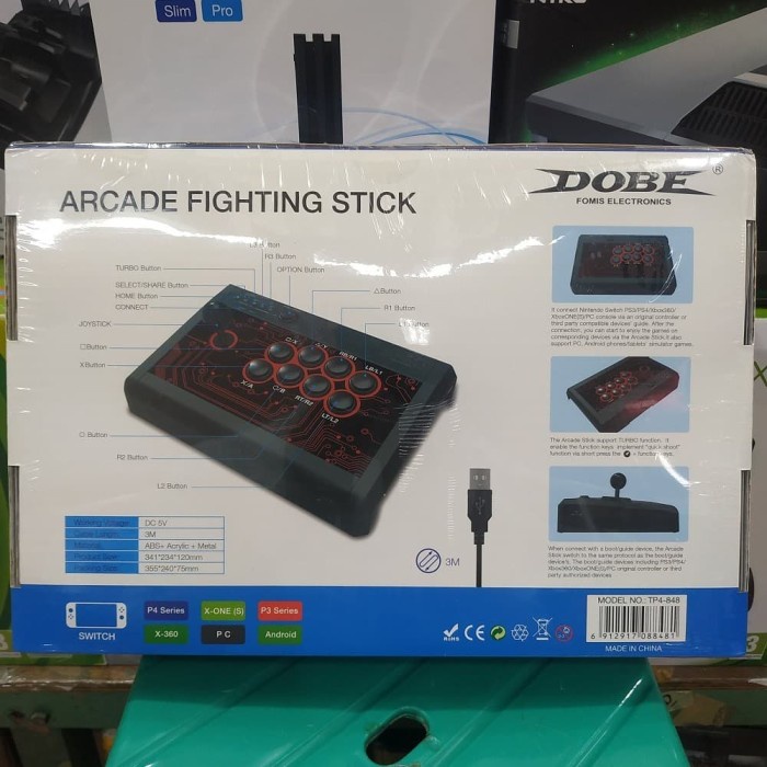 Jual DOBE 6 In 1 Arcade Fighting Stick PS4 | Shopee Indonesia