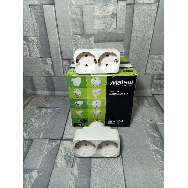 Jual Steker T Multi Matsui 2 Lubang Type MT-315 SNI | Shopee Indonesia