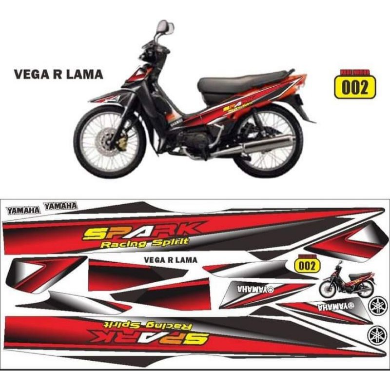 Jual striping motor vega r lama / decal vega r / sticker vega / stiker ...