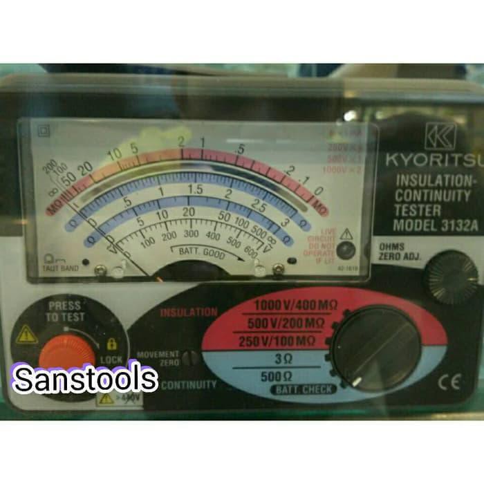 Jual insulation tester analog insulation tester kyoritsu 3132A | Shopee ...