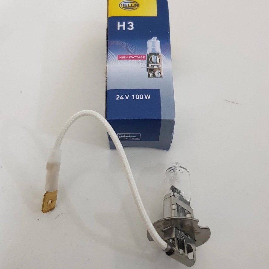 Jual DOP / Bulb / Lampu Halogen H3 24 Volt 100 Watt Merk Hella Asli ...