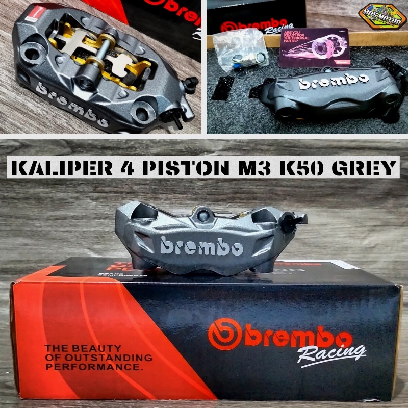 Jual Caliper Monoblock 4 Piston M3 K50 Bremmbo Kaliper M432 GP4X | Shopee Indonesia