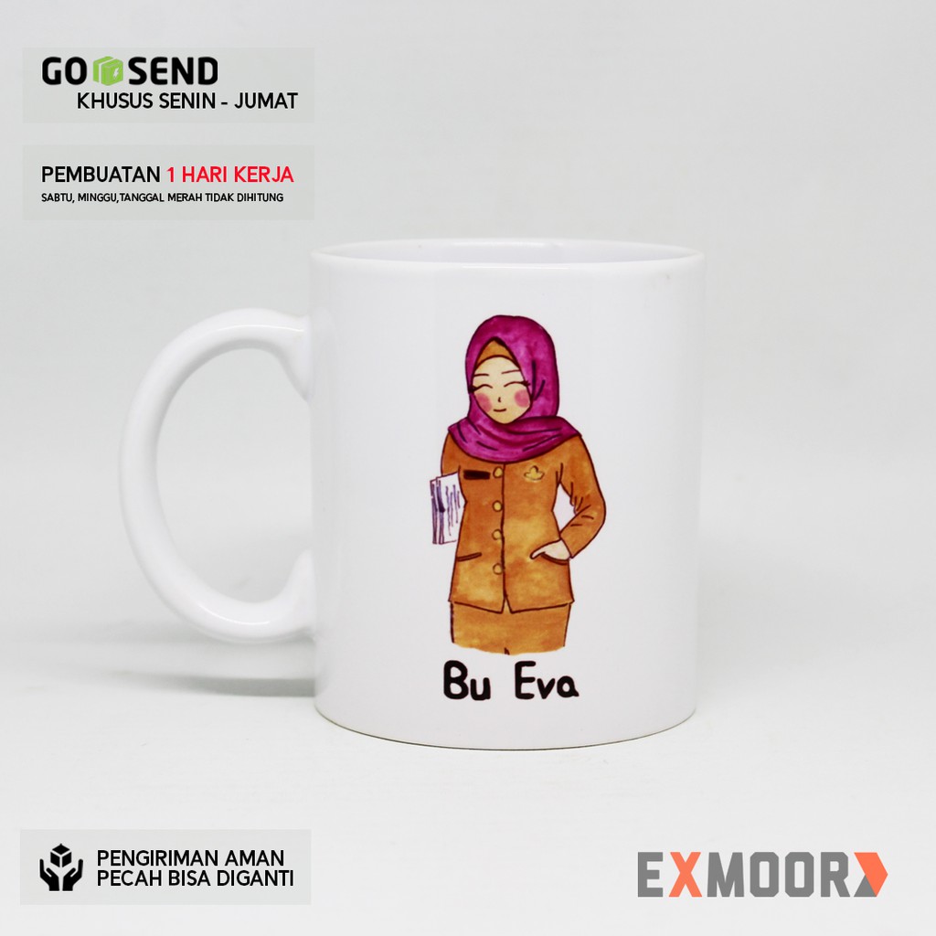 Jual Mug Doodle Profesi Guru atau Pegawai Negeri | Shopee Indonesia