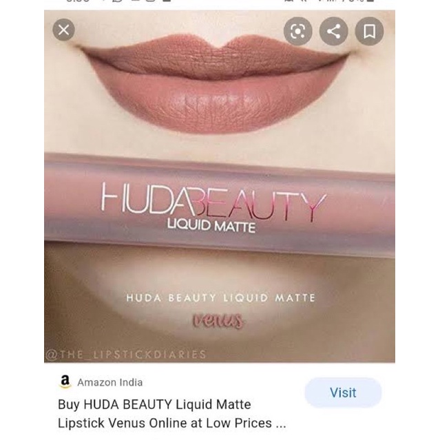Jual huda liquid lipstick venus | Shopee Indonesia
