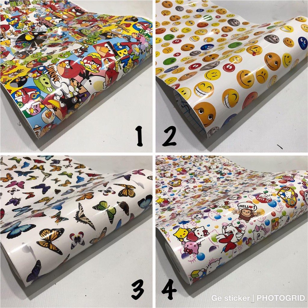 Jual DECORATIVE VINYL STICKER STIKER SKOTLET VARIASI MOTOR - varian 4 ...