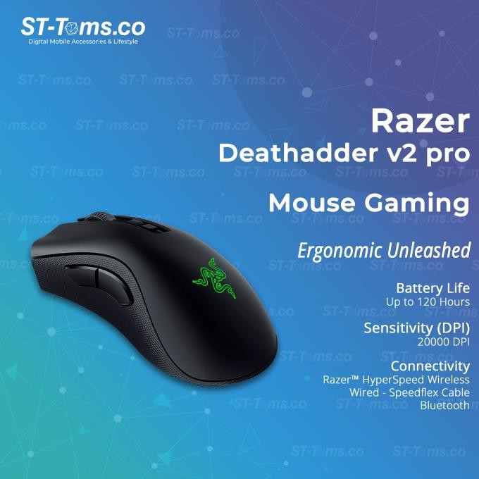 Jual Murah | Laris | Razer Deathadder V2 Pro Ergonomic Wireless Gaming Mouse | Shopee Indonesia