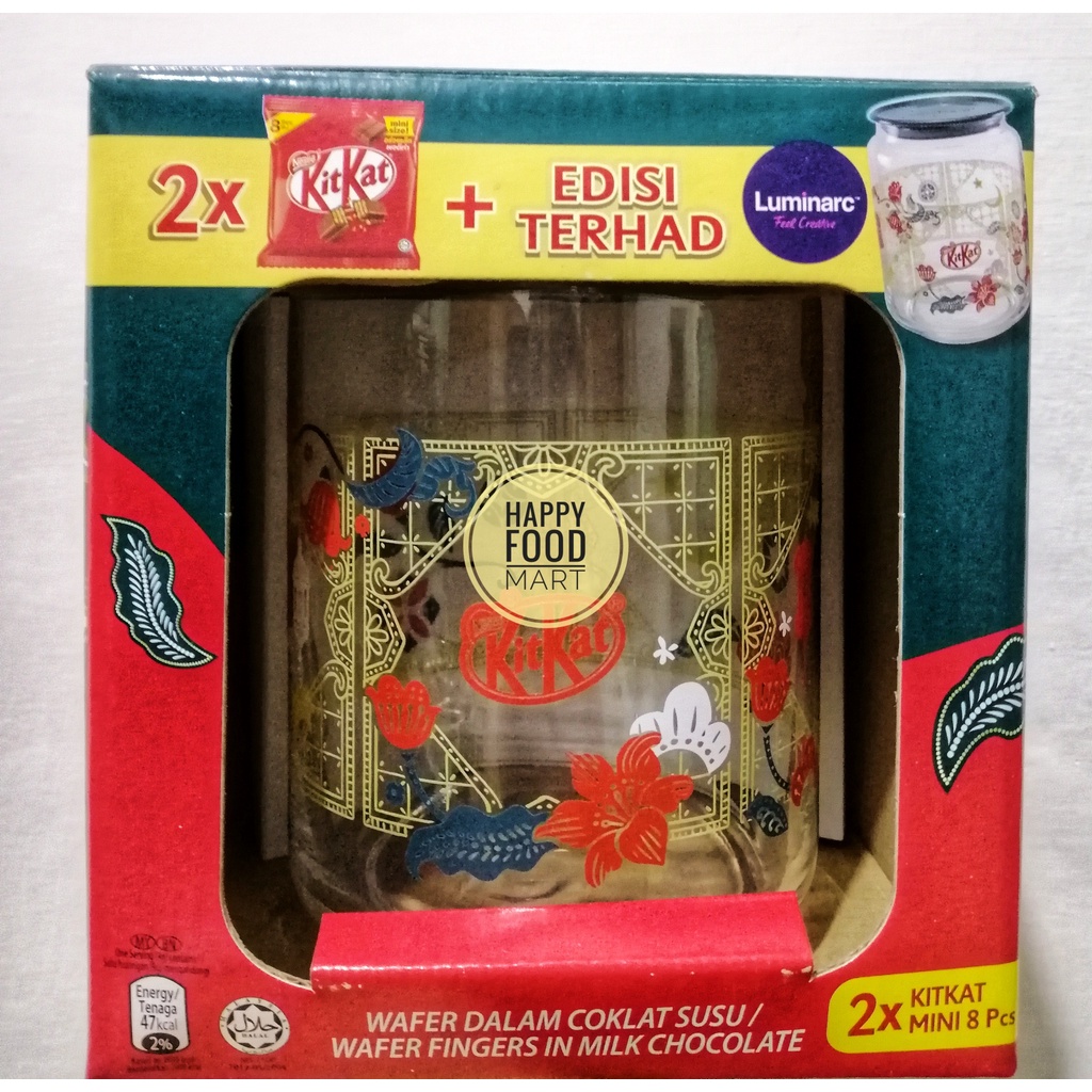 Jual [LIMITED EDITION] KIT KAT MINI 16 PCS FREE TOPLES LUMINARC/WAFER DALAM COKLAT SUSU | Shopee ...