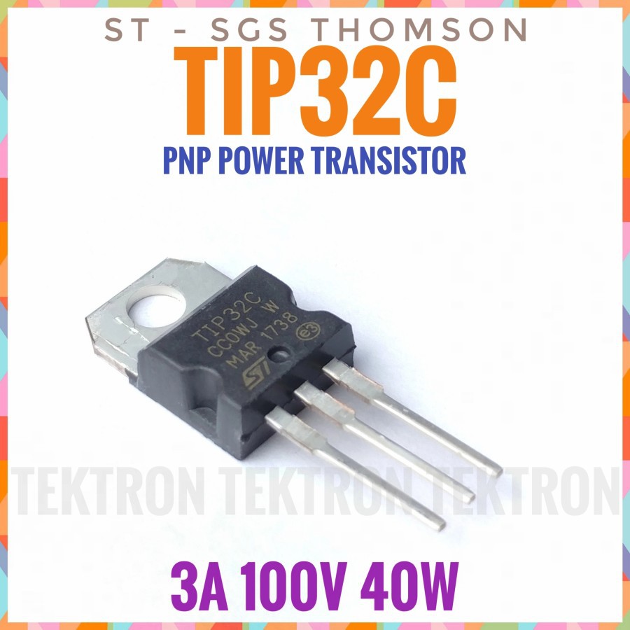 Jual ST TIP32C PNP Power Transistor 3A 100V 40W TIP32 SGS Thomson asli ori | Shopee Indonesia