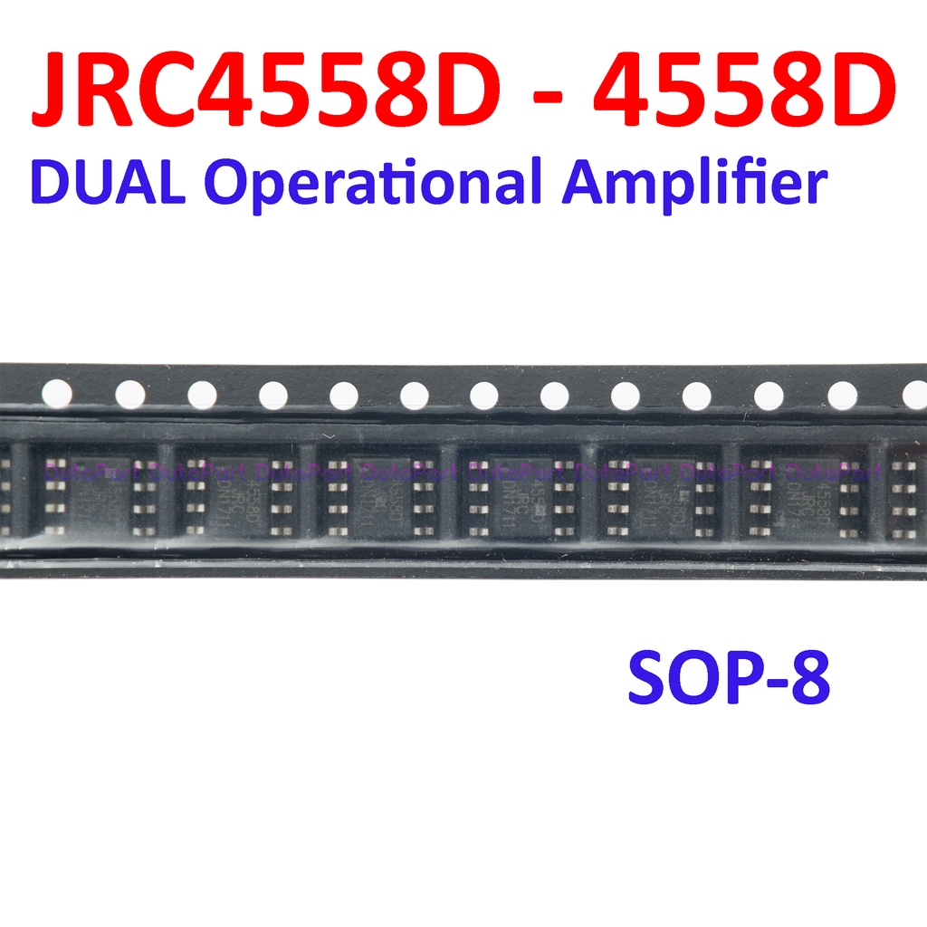 Jual JRC4558D JRC 4558D 4558 NJM4558D SMD Dual Operational Amplifier ...
