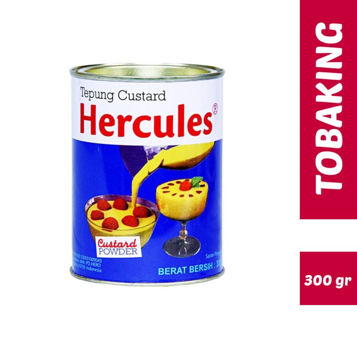 Jual Hercules Custard Powder 300gr / Custard Bubuk | Shopee Indonesia