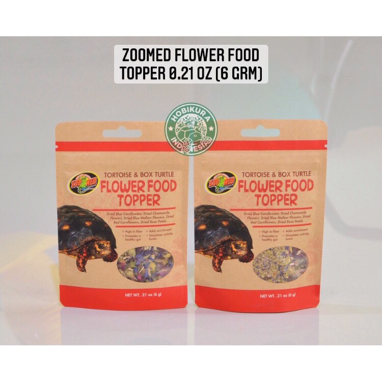 Jual Zoomed Tortoise Flower Food Topper 6 gram / Makanan Kura Tortoise ...