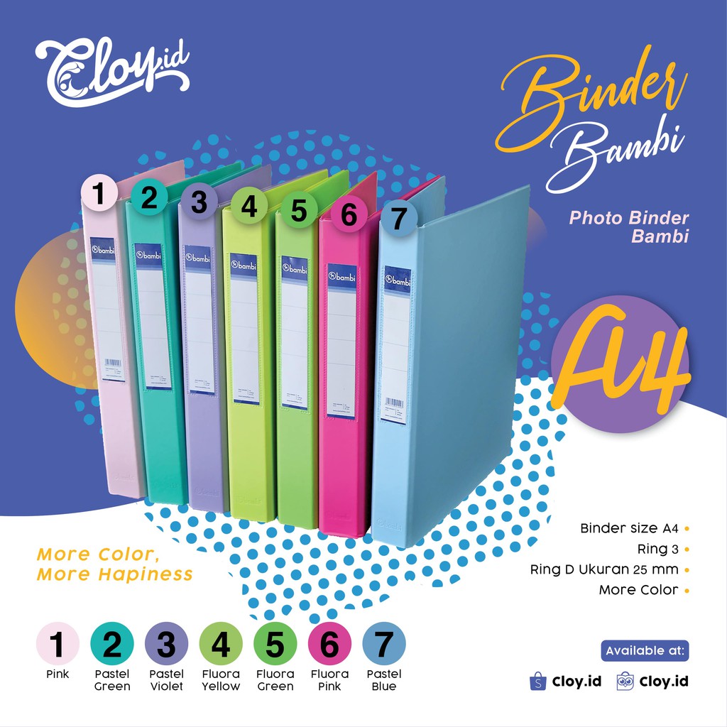Jual BINDER BAMBI A4 & A5 | Shopee Indonesia