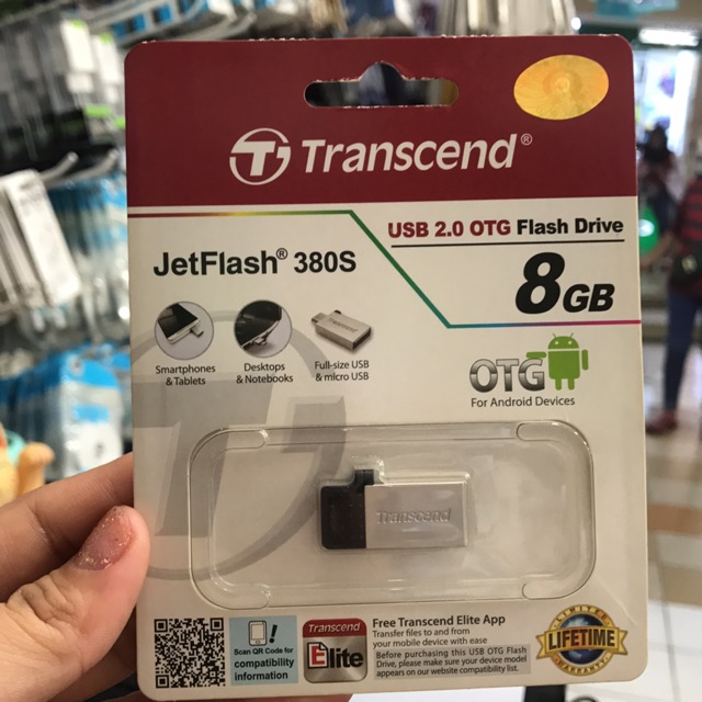 Jual Flashdisk OTG Transcend 8GB ORIGINAL made in Taiwan | Shopee Indonesia