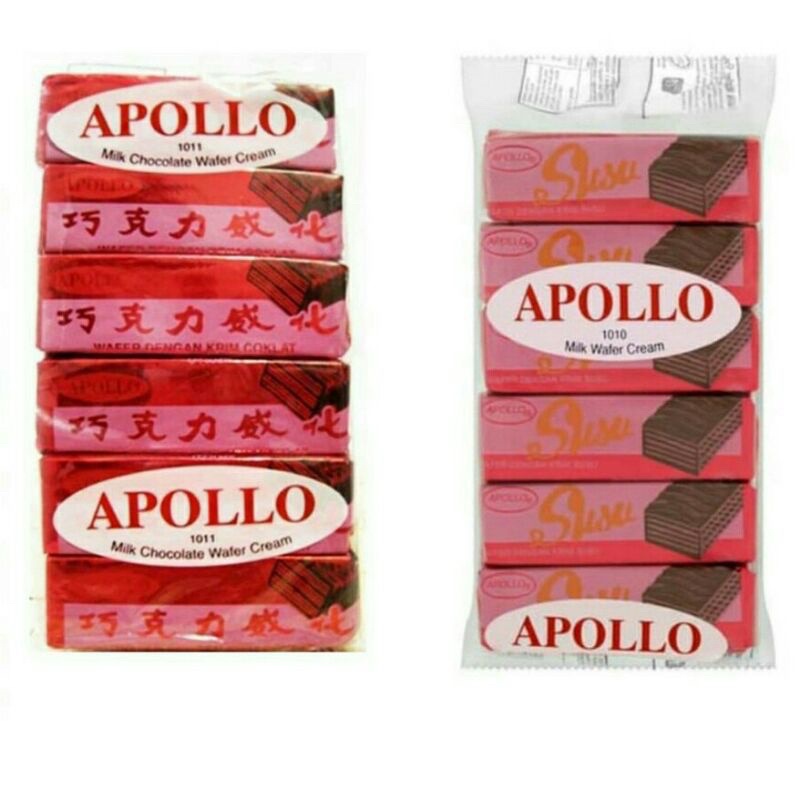 Jual APOLLO / APOLLO BISKUIT BISCUIT WAFER WAFFER COKLAT CHOCOLATE / SUSU | Shopee Indonesia