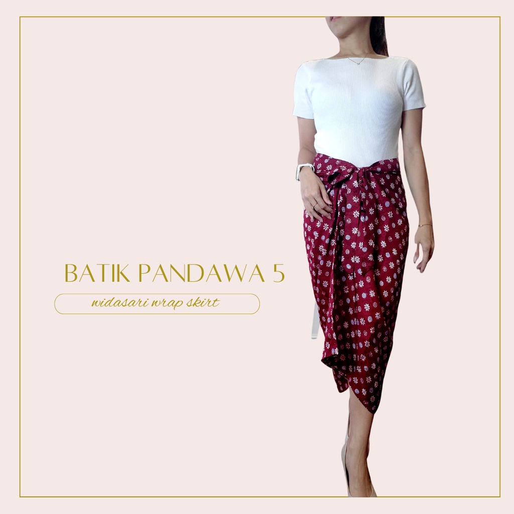 Jual Batik Pandawa5 | Batik wrap skirt Widasari/ Rok lilit batik/ Rok ...